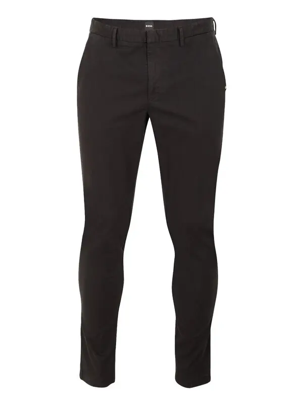 Hugo Boss Twill Chino Trousers - Black