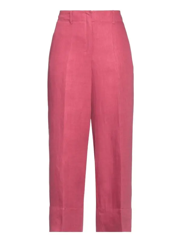 Max Mara Solid Color Casual Pants - Red