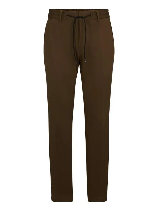 Hugo Boss Casual Trousers With Drawstring - Black