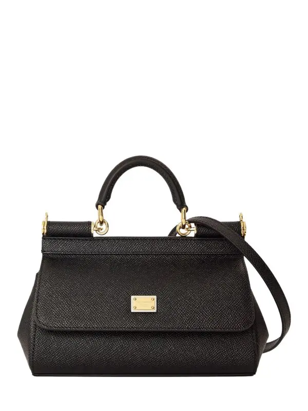 Dolce & Gabbana Solid Color Crossbody Bag - Black