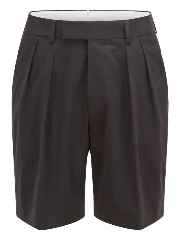 Hugo Boss Tailored Pleated Shorts - Black