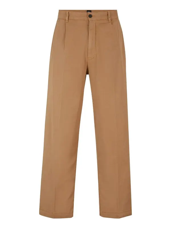 Hugo Boss Pleated Wide-leg Trousers - No