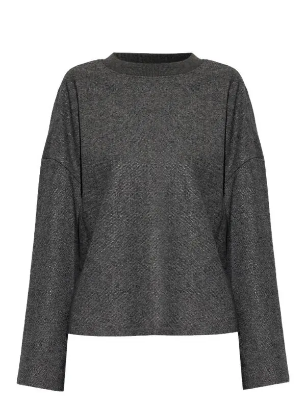 Emporio Armani Long-sleeved Round Neck Sweater - Black