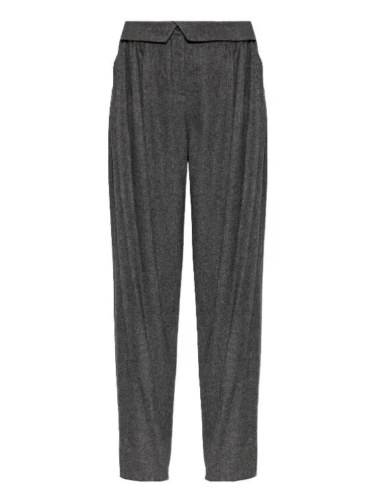Emporio Armani Straight-leg Trousers - Black