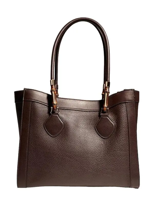 Gucci Bamboo Tote Medium Bag - Dark Brown