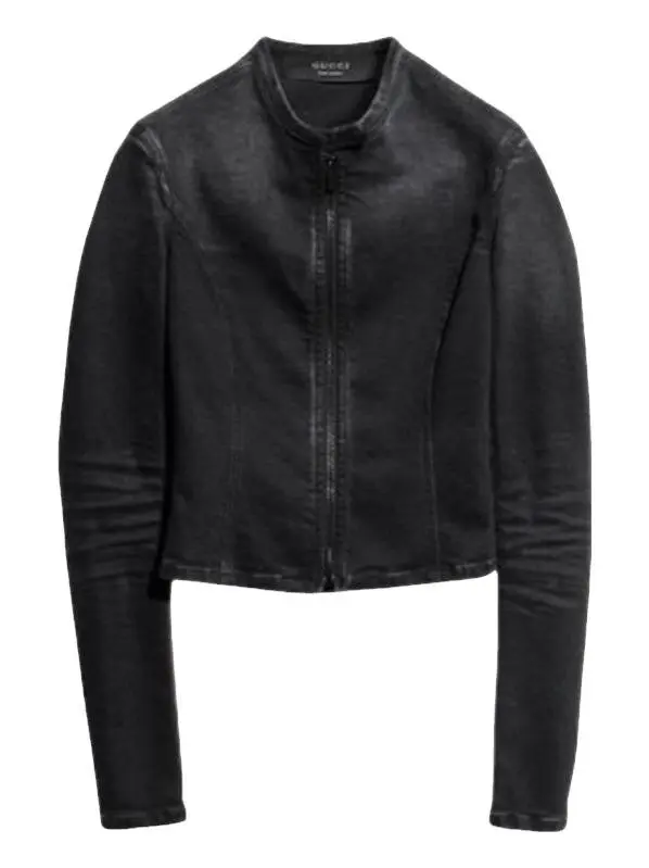Gucci Stand-collar Zip Jacket - Black