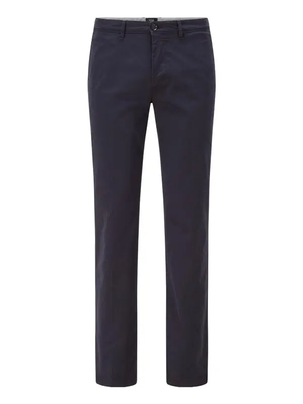 Hugo Boss Navy Chino Trousers - Blue