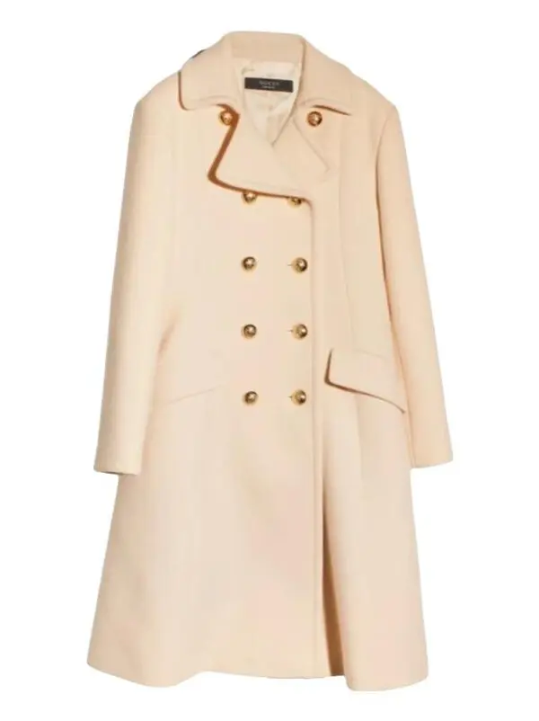 Gucci Textured Wool Double-breasted Coat - Ivory