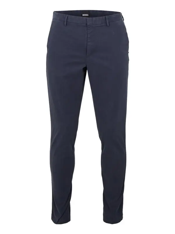 Hugo Boss Navy Chino Trousers - Blue