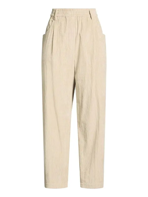 Brunello Cucinelli Tapered Corduroy Pants - Beige