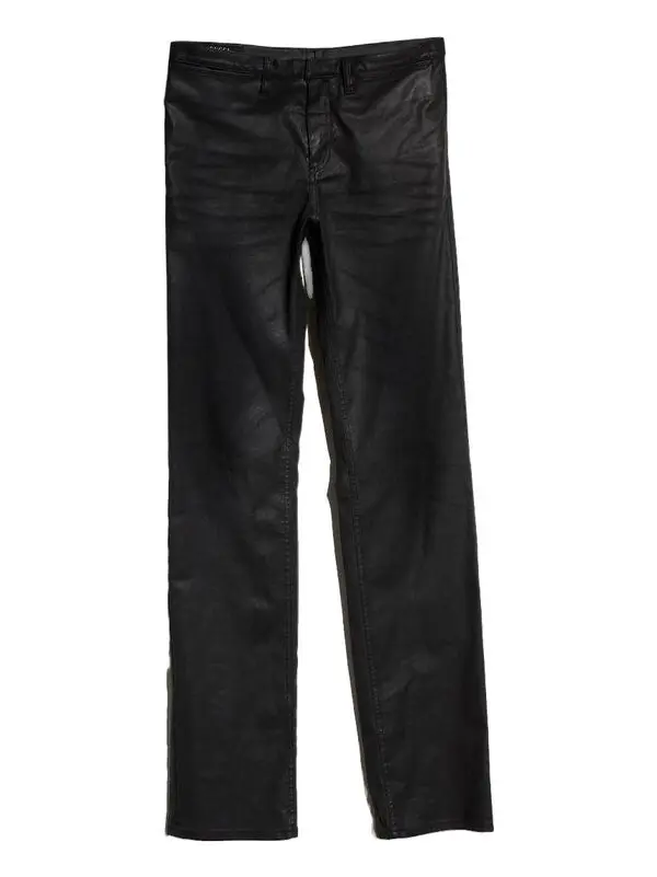 Gucci Coated Stretch Cotton Twill Denim Pants - Black