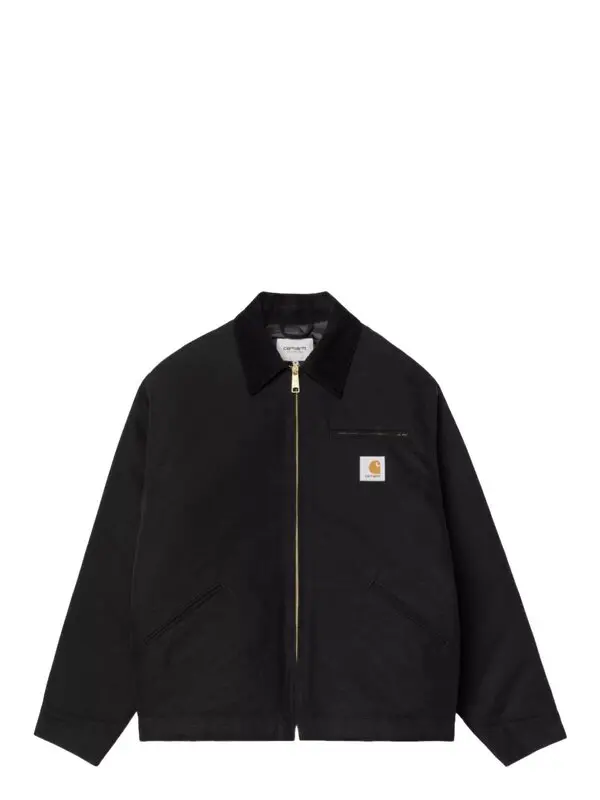 Carhartt Work In Progress Og Detroit Zip-up Shirt Jacket - Black