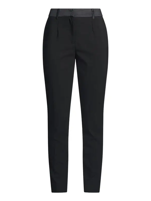 Dolce & Gabbana Slim-fit Wool Dress Pants - Black
