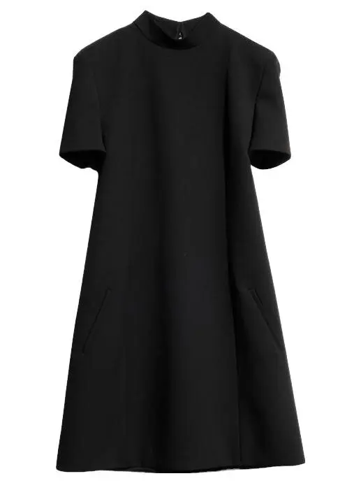 Gucci Fine Silk Faille Dress - Black