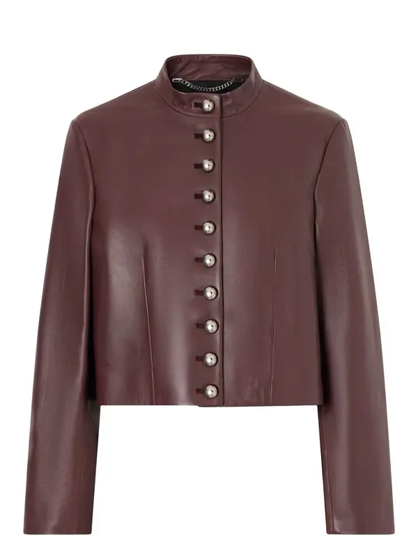 Altuzarra Dixon Leather Jacket - Brown