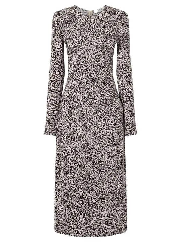 Sea Charlize Leopard-print Stretch-jersey Midi Dress - Multi