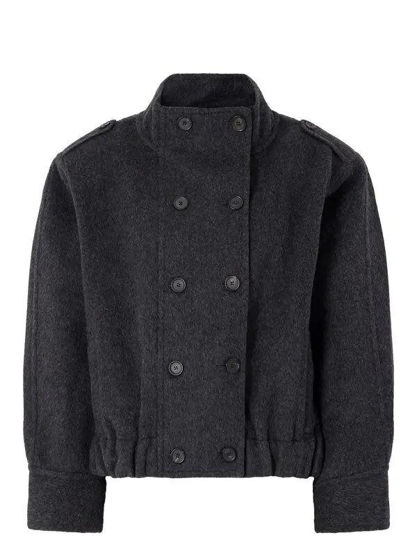 Sea Lona Wool Coat - Gray