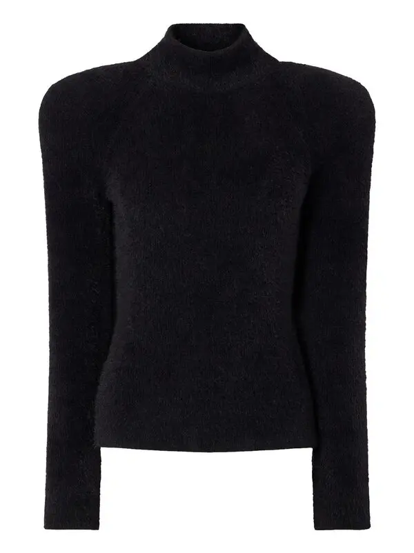 Balmain Ribbed-knit Turtleneck Sweater - Black