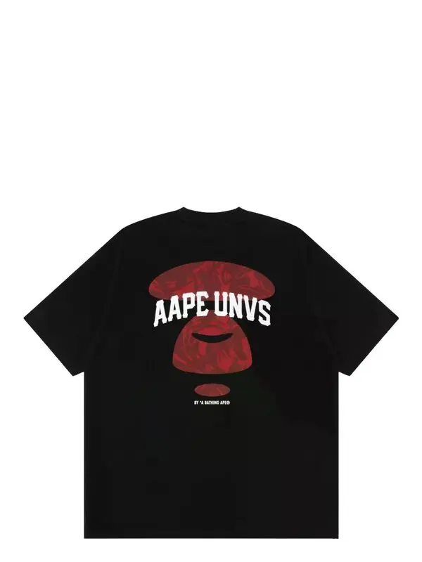 AAPE BY *A BATHING APE Aapeunvs Logo-print Cotton T-shirt - Black