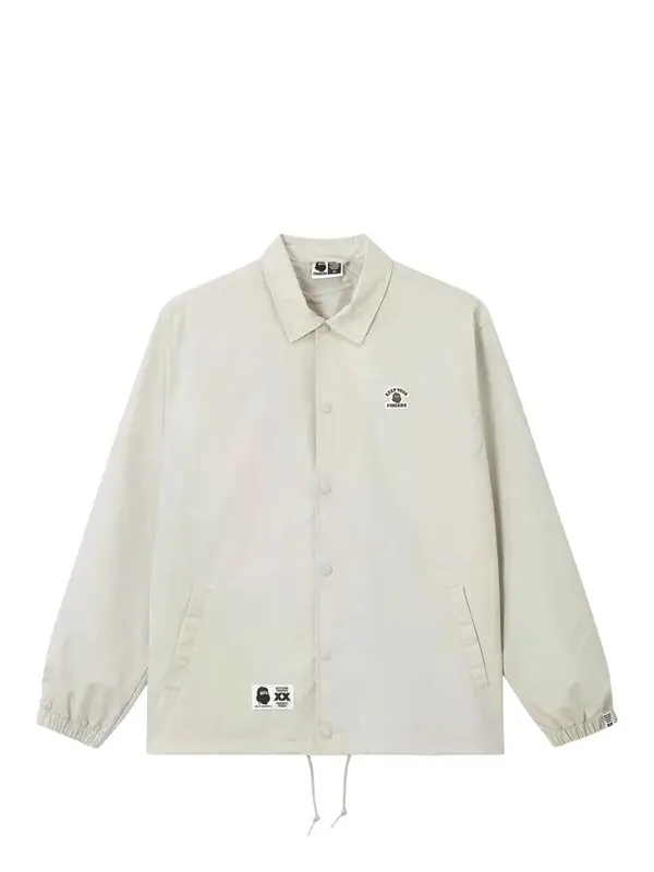 FINGERCROXX Logo-patch Shirt Jacket - White