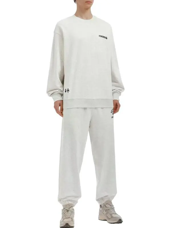 FINGERCROXX Logo-print Track Pants - Grey