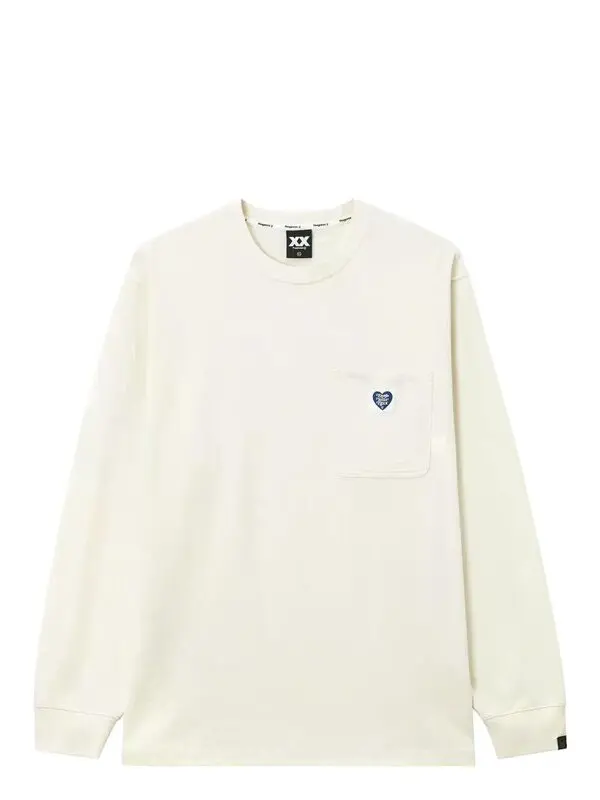 FINGERCROXX Logo-patch Pocket T-shirt - White