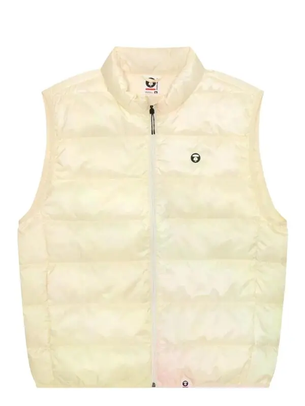 AAPE BY *A BATHING APE Quilted Logo-patch Gilet - Neutrals