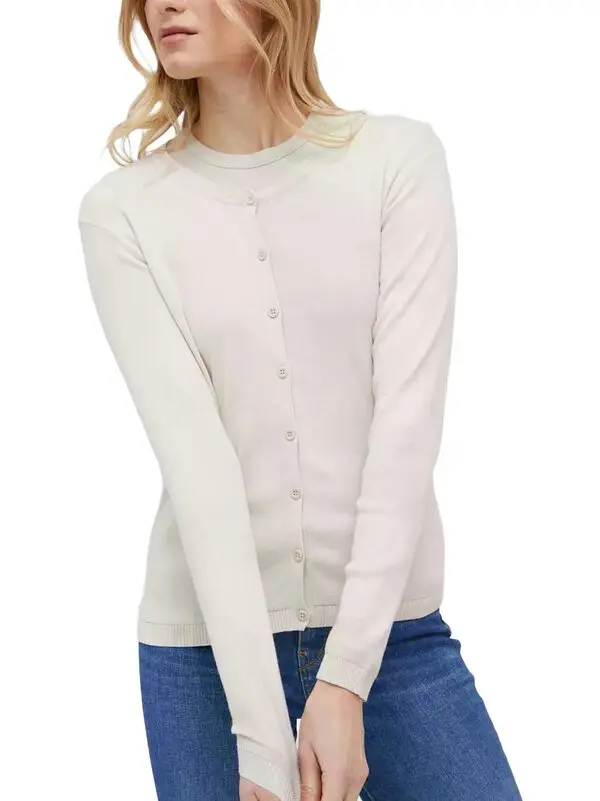 BENETTON Buttoned Cardigan - Neutrals
