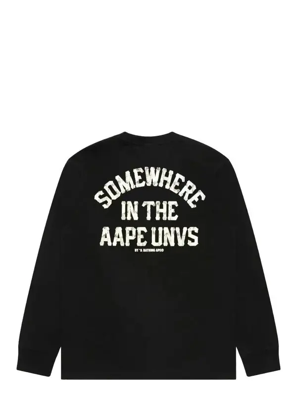 AAPE BY *A BATHING APE Aapeunvs Long-sleeved T-shirt - Black