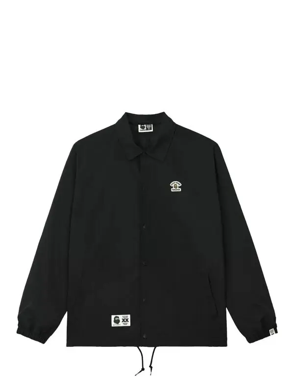 FINGERCROXX Long-sleeve Logo Patch Jacket - Black