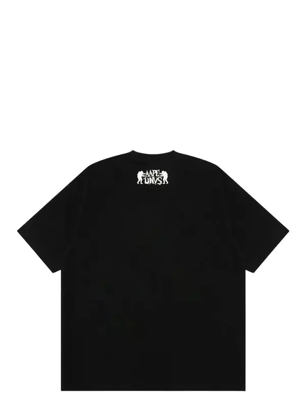 AAPE BY *A BATHING APE Aapeunvs Moonface Graphic-print T-shirt - Black