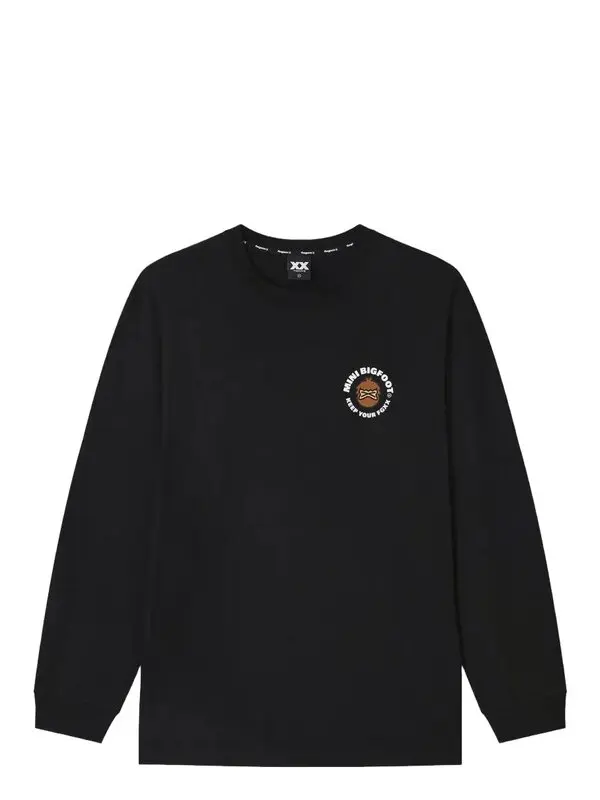 FINGERCROXX Graphic-print Long-sleeve T-shirt - Black