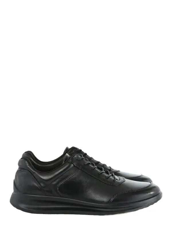 Ecco Aquet Leather Sneakers - Black
