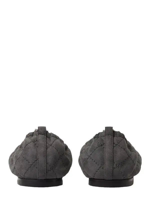Stella McCartney Quilted Ballerina Flats - Grey