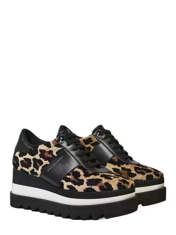 Stella McCartney Leopard Platform Sneakers - Neutrals