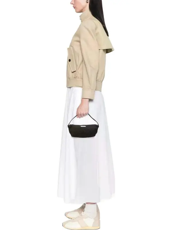 Gucci Gg Denim Boat Shoulder Bag - Brown