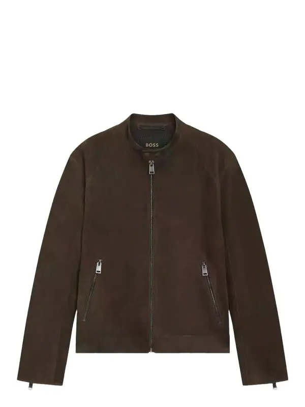 BOSS Suede Jacket - Brown