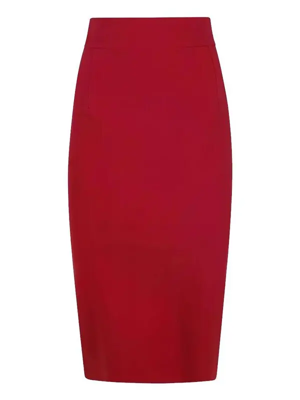 Chiara Boni La Petite Robe Lumi High-waisted Pencil Midi Skirt - Red