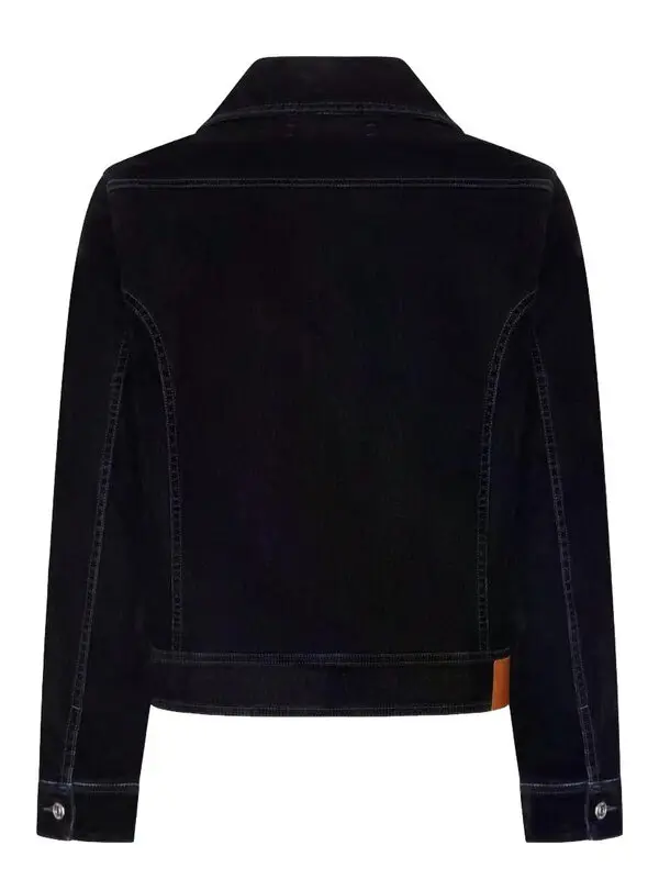 Amiri Logo Embroidered Denim Jacket - Black