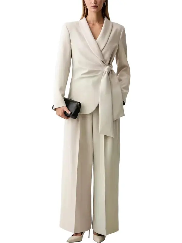 FRACOMINA Pleated Wide-leg Trousers - Neutrals