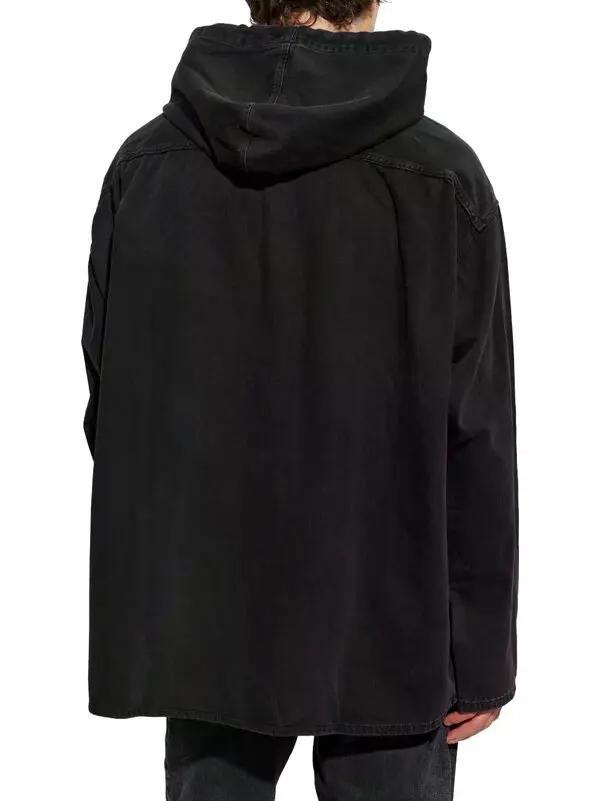 DIESEL® D-dewny-hood Denim Shirt - Black
