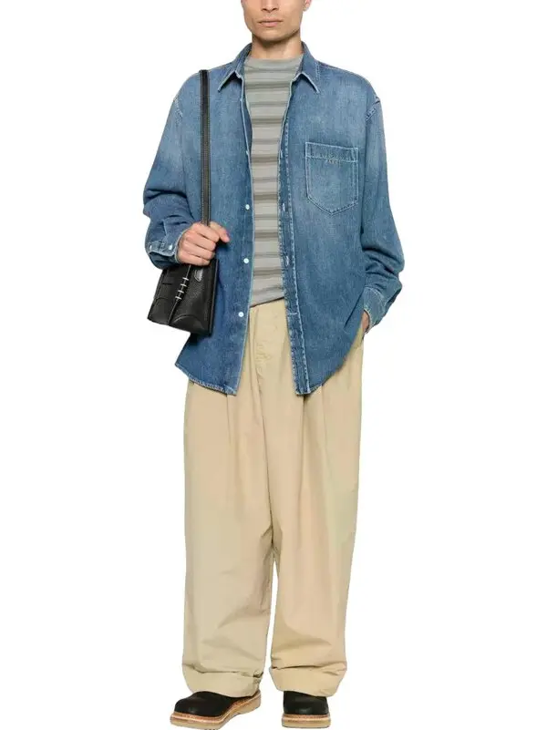 Marni Pleated Wide-leg Trousers - Neutrals