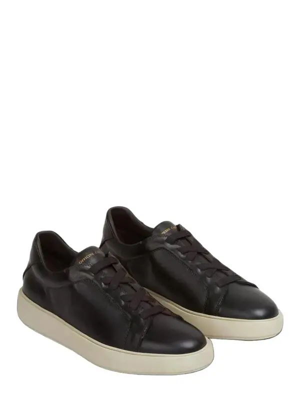 Officine Creative Leather Lace-up Sneakers - Brown