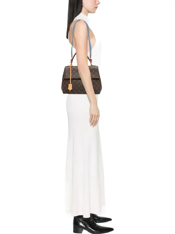 LOUIS VUITTON Monogram Cluny Mm Satchel - Brown