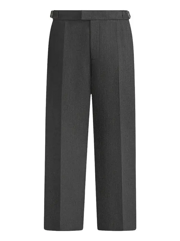 Manière De Voir Boris Tailored Button Cuff Trousers - Grey