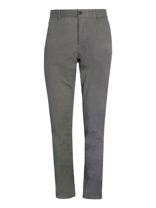 BOSS Logo-patch Chino Trousers - Grey
