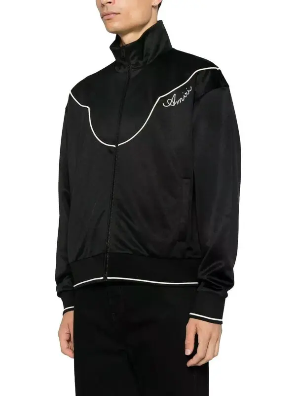 Amiri Embroidered Track Jacket - Black
