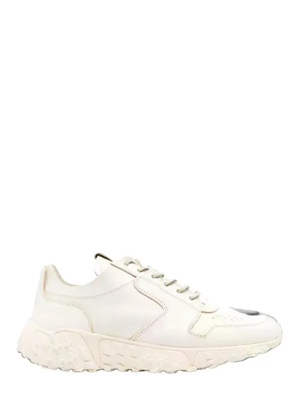 BUTTERO® Perforated Lace-up Sneakers - White