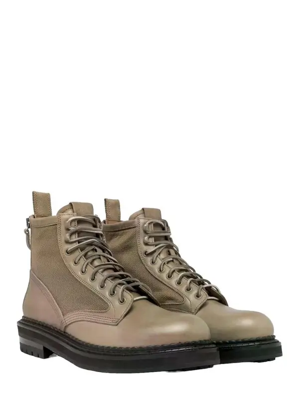 BUTTERO® Lace-up Leather Boots - Neutrals
