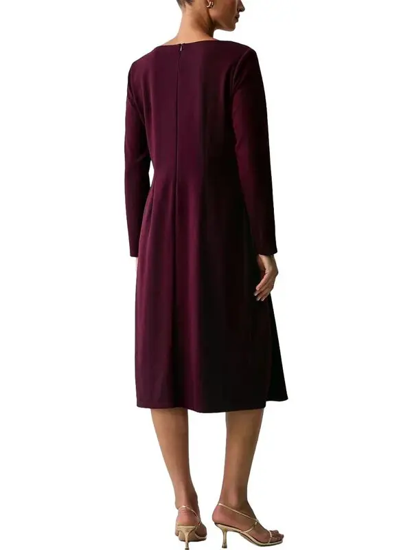 Joseph Ribkoff Twist-detail Midi Dress - Red